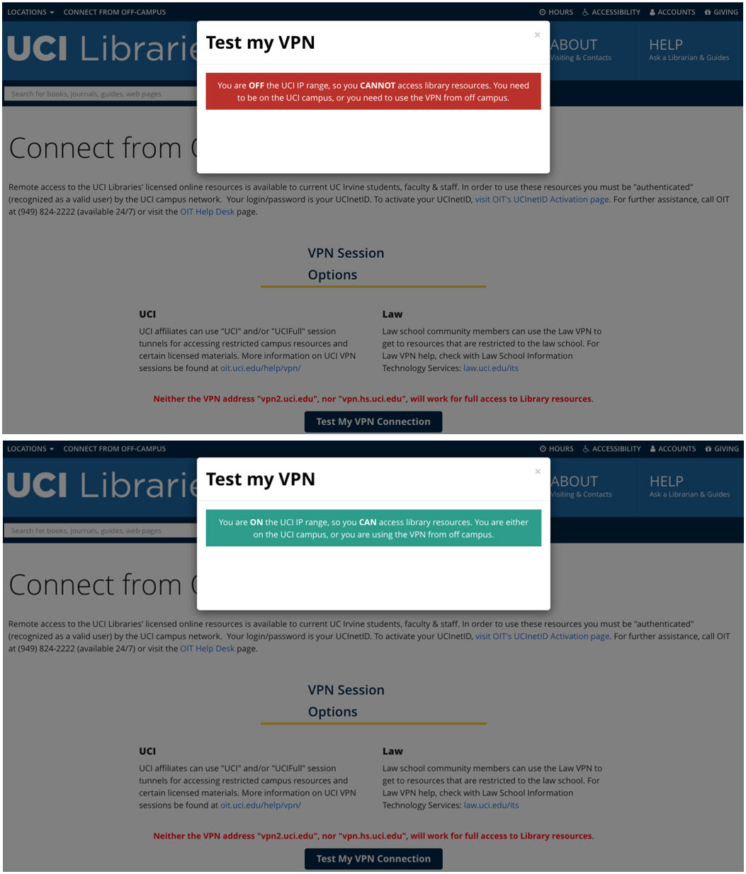 GitHub - UCI-Libraries/on-off-campus-indictator: Some sample code for ...